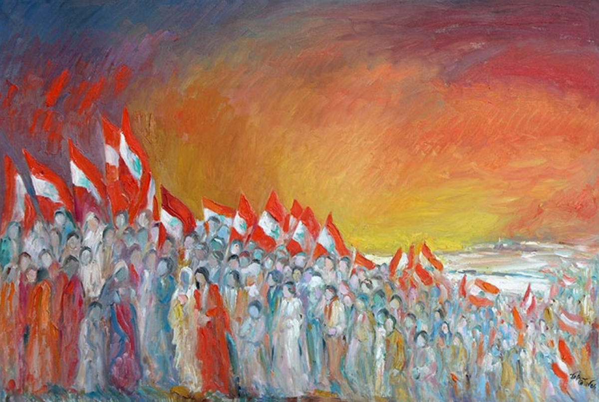 Hommage à Gebran Tueni – Homage to Gebran Tueni – Lebanese Glass