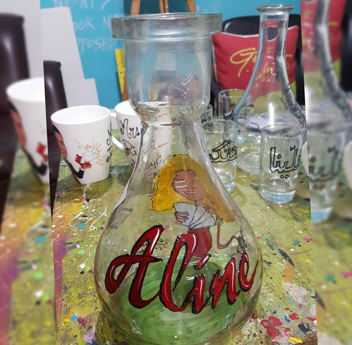 Custom Argileh Base – Lebanese Glass